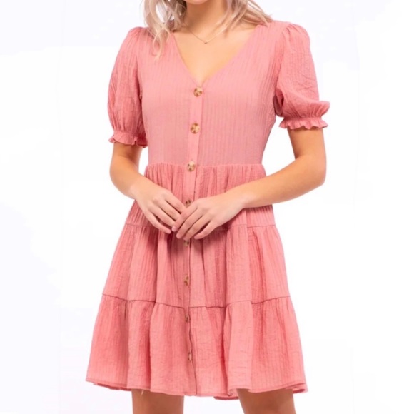 mine | Dresses | Mine Rose Pink Dress | Poshmark